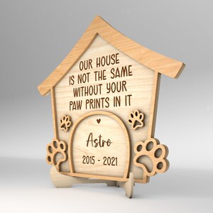 Personalized Custom Pet Loss Sign SVG, Dog Memorial Sign Svg, Loss of ...