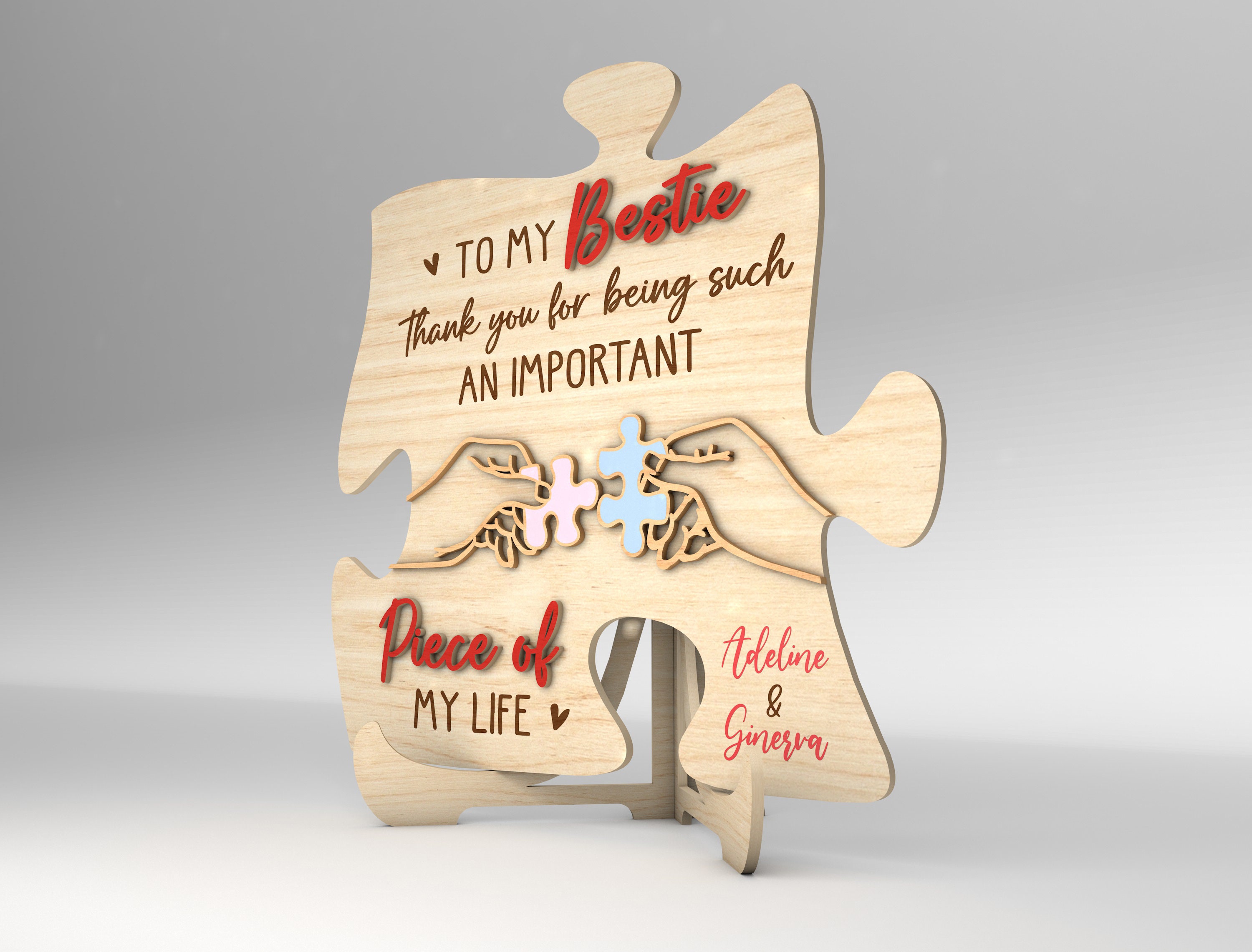Personalized Bestie Hands Puzzle Sign Svg,gift for Bestie,best Friend ...