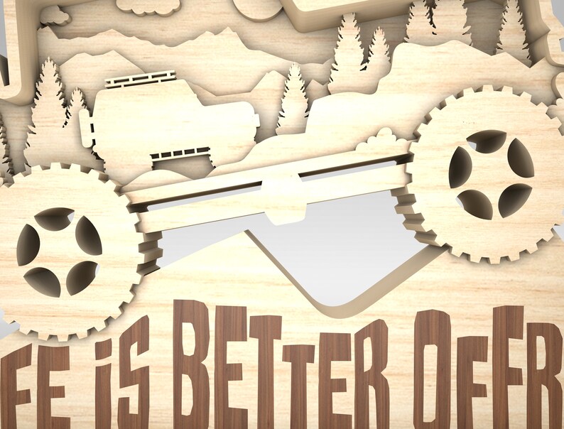 Multilayer off Road Vehicle SVG, Monster Truck Svg, Monster Car Scene ...