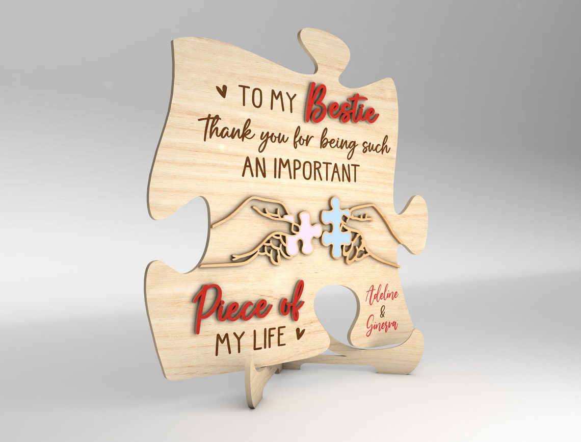 Personalized Bestie Hands Puzzle Sign Svg,gift for Bestie,best Friend ...