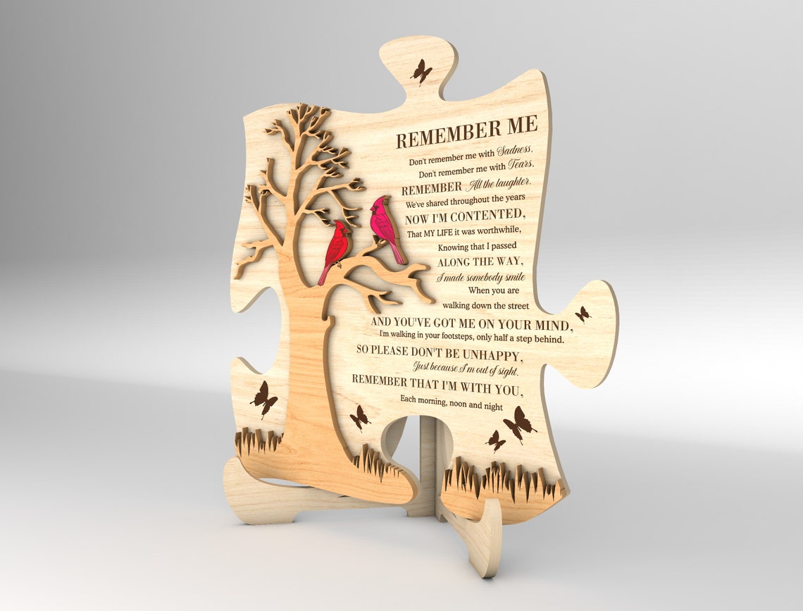 Cardinal Bird Memorial Sign SVG, Memorial Sign Svg, Loss of Loved One ...