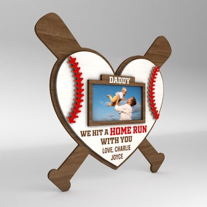 Personalized We Hit A Home Run With You Sign SVG, Baseball Dad Svg ...