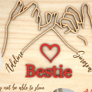 Personalized Bestie Hands Puzzle Sign Svg,gift for Bestie,best Friend ...