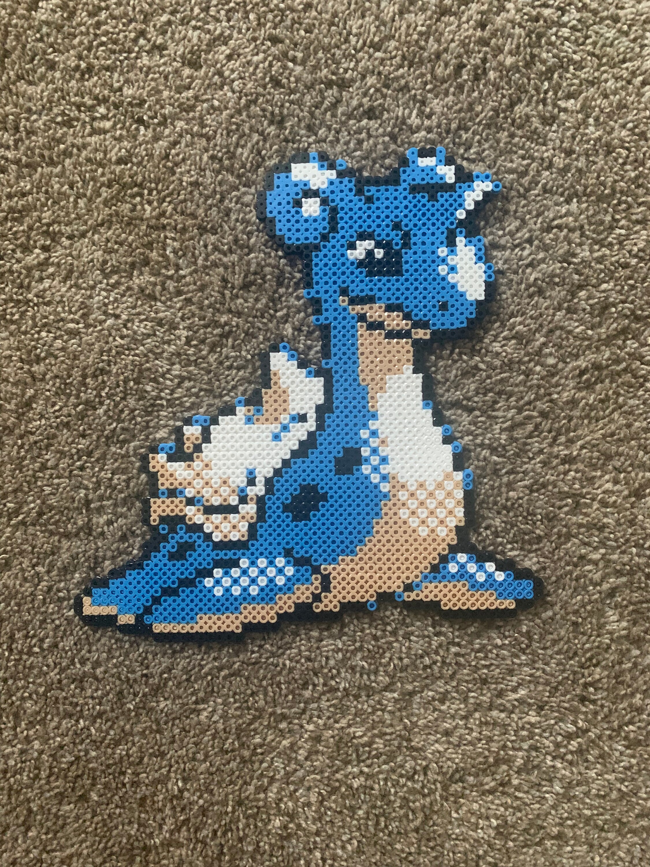 Lapras Pokémon Crystal Perler Bead Art Handmade - Etsy