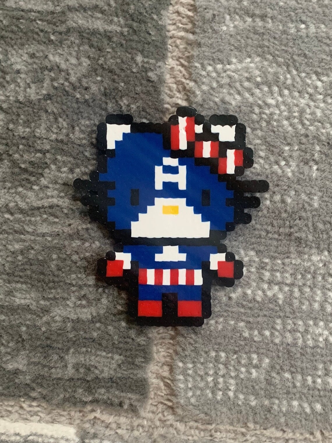 Hello Kitty Captain America Perler Bead Art - Etsy