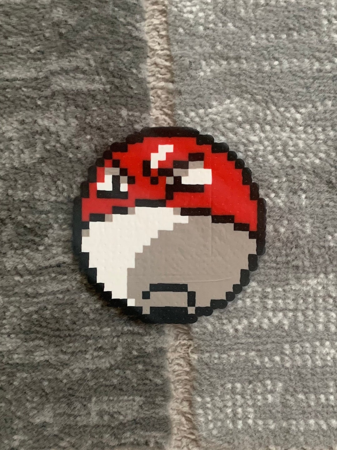 Pokémon Crystal Voltorb Perler Bead Art - Etsy