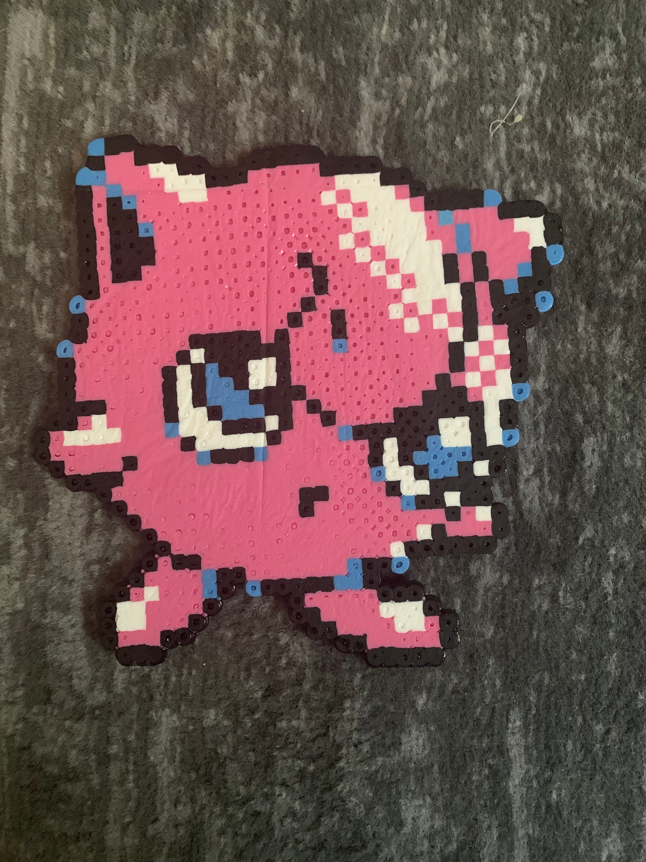 Jigglypuff Pokémon Pixel Perler Art - Etsy