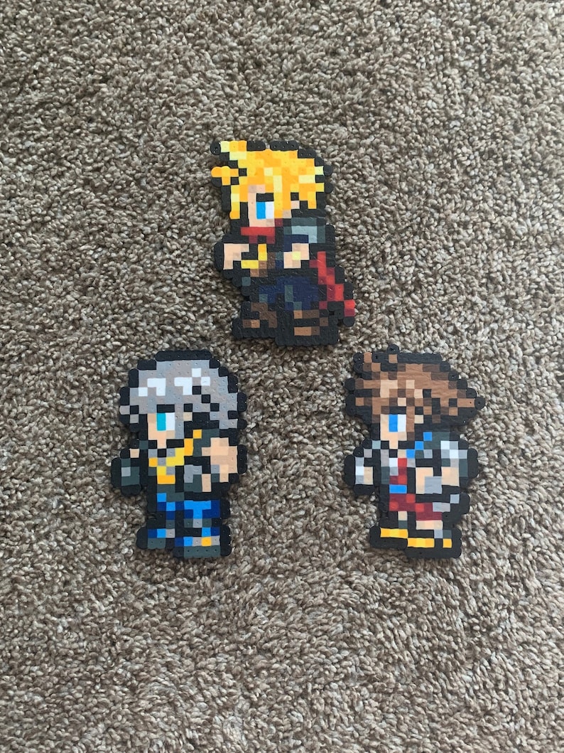 Sora Riku Cloud Perler Bead Art - Etsy