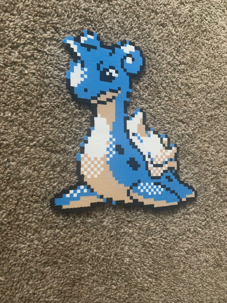 Lapras Pokémon Crystal Perler Bead Art Handmade - Etsy