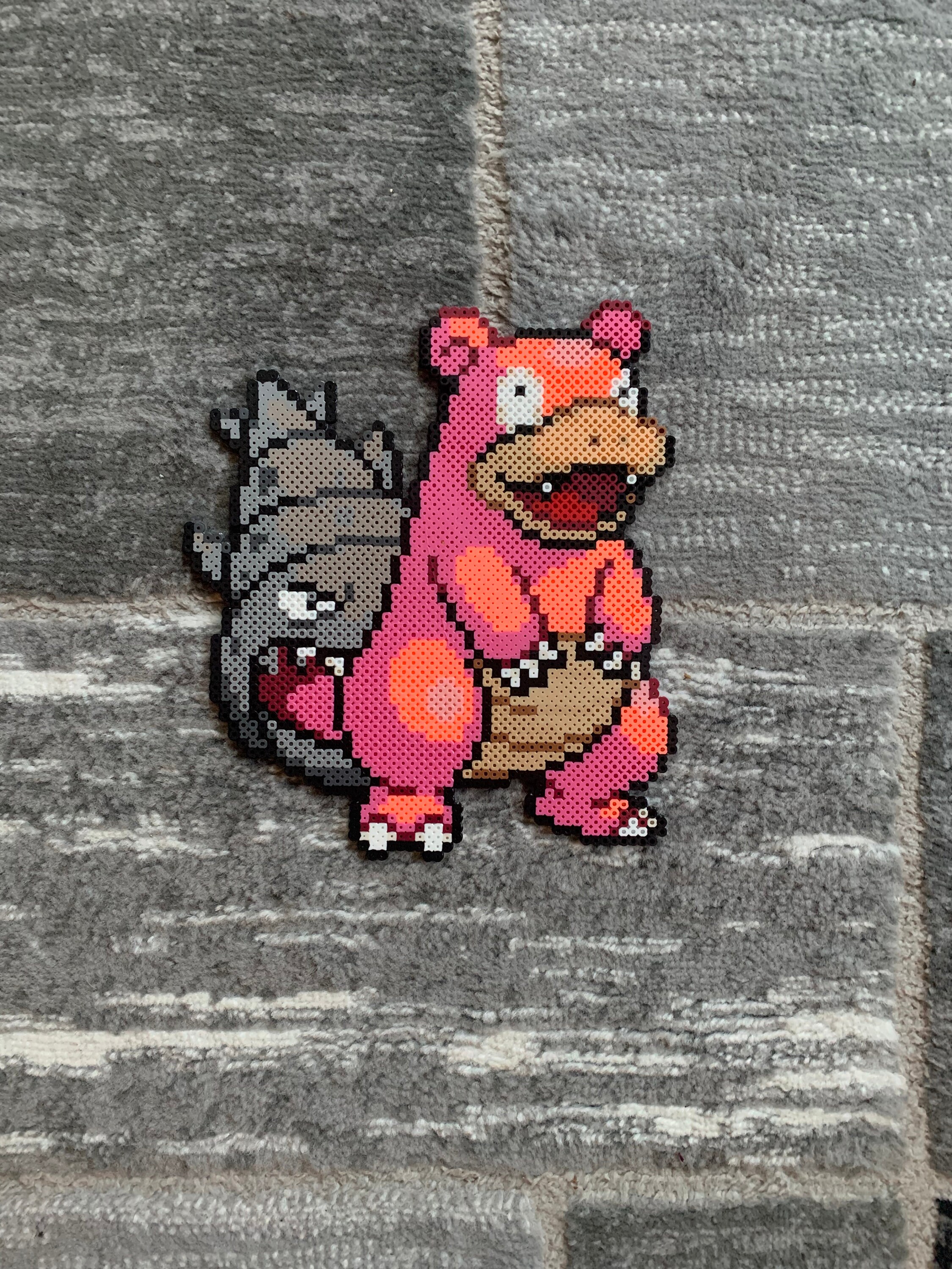 Slowbro Pokémon Perler Bead Art - Etsy