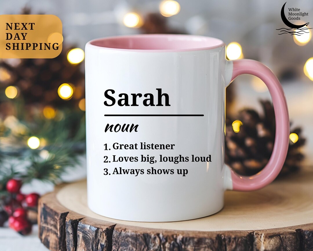 Personalized Name Definition Mug: Laser Engraved Ceramic Gift - Etsy