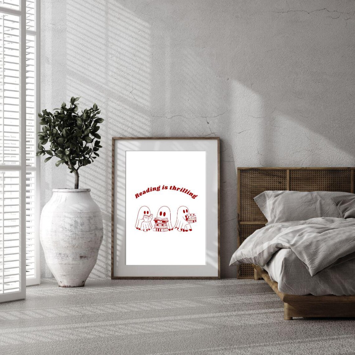 Bookish Cute Ghost reading is Thrilling Art, Book Art, Book Lover ...