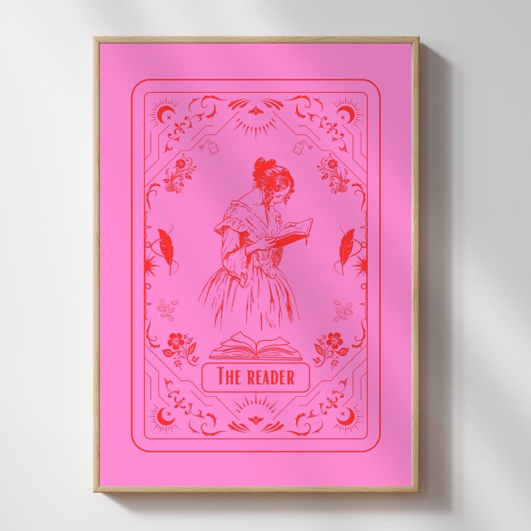 Bookish Print the Reader Book Poster for Home Library Bookish Art for ...
