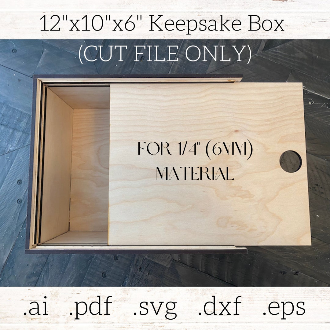 Keepsake Box File: 1/4" (6mm) Sliding Lid Design (digital Download) - Etsy