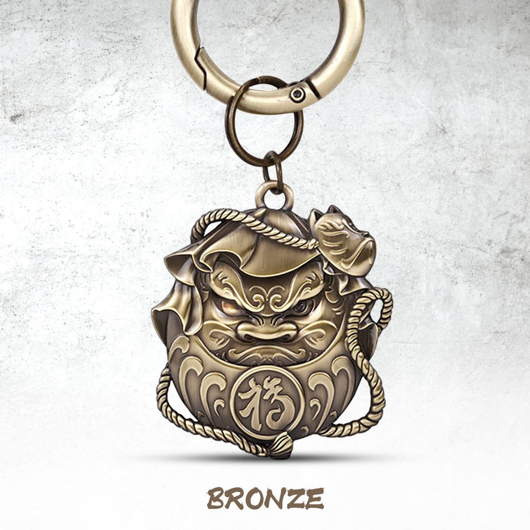 Daruma - 3D Metal Keychain - Etsy