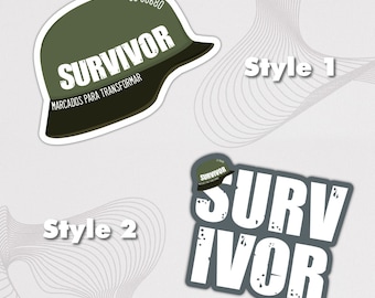 Survivor Logo Sticker - Etsy