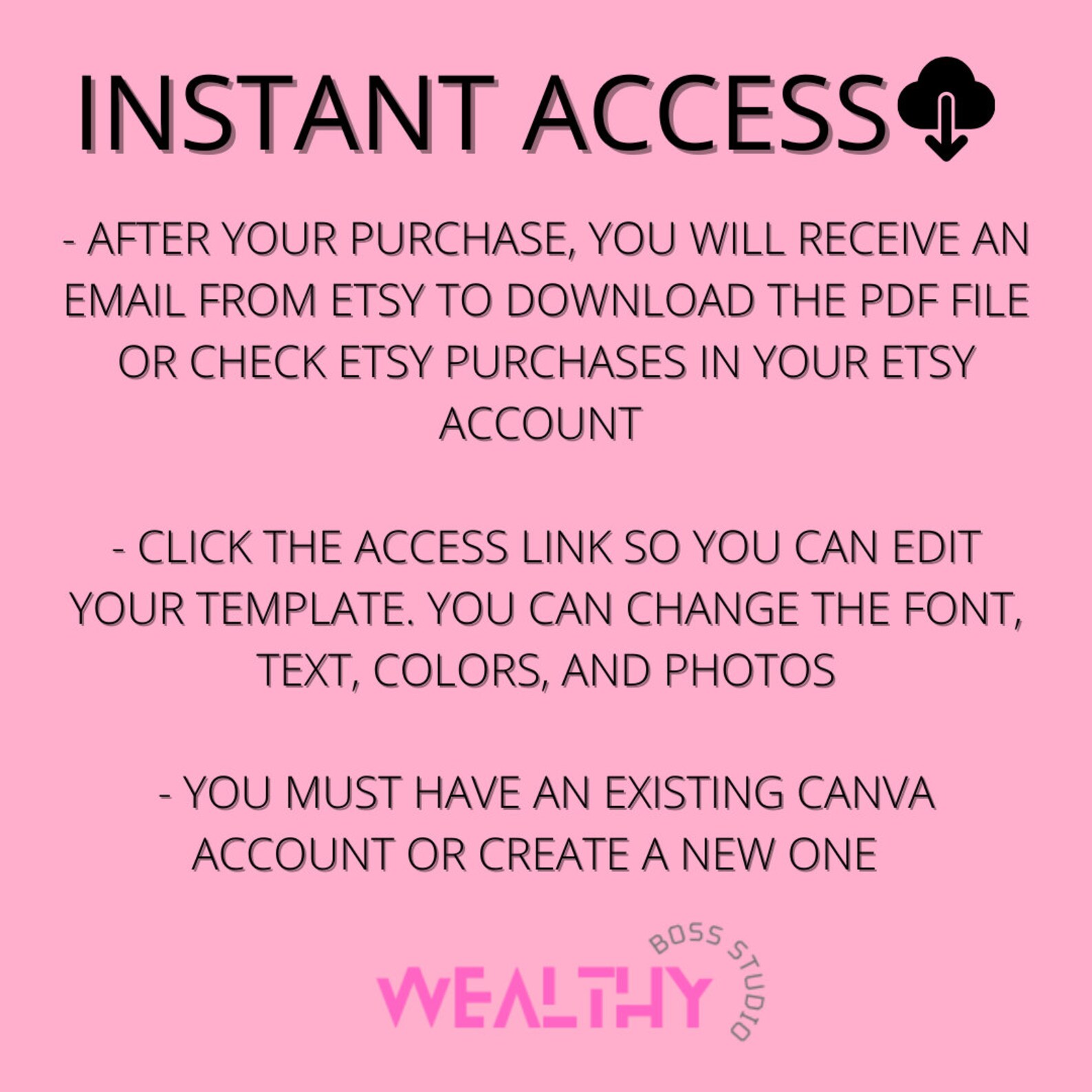 DIY Instagram Flyer, 4 Instagram Flyer, DIY Flyer, Shop Now Flyer, New ...