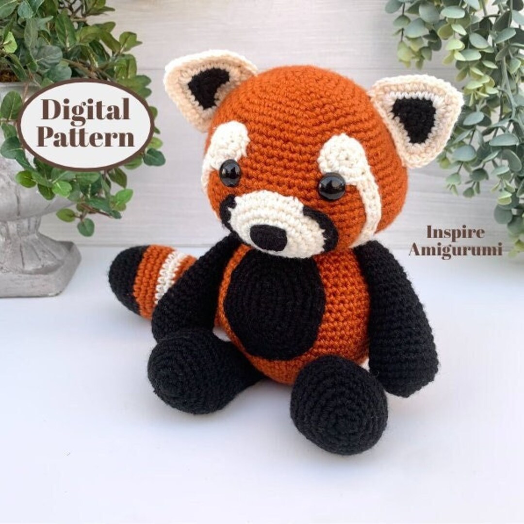 Red Panda Amigurumi Digital Crochet Pattern - Etsy