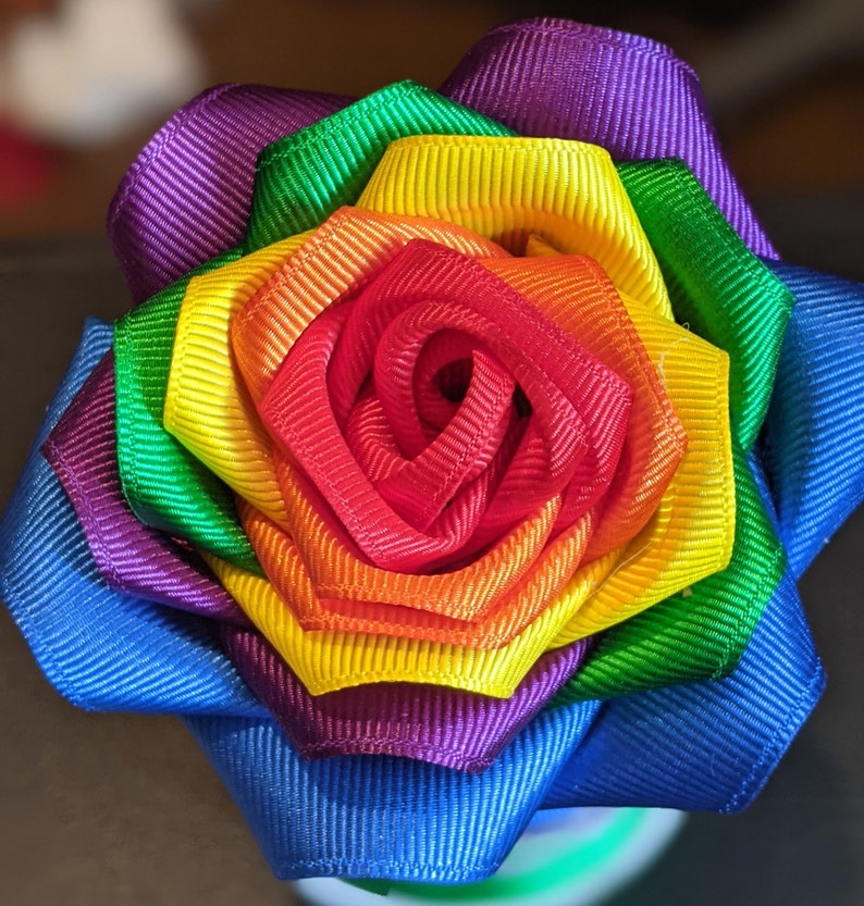 Ribbon Flowers - Etsy