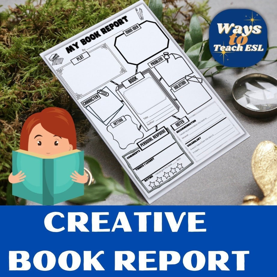 Book Review - Doodle Book Report FOR ANY BOOK! - Etsy