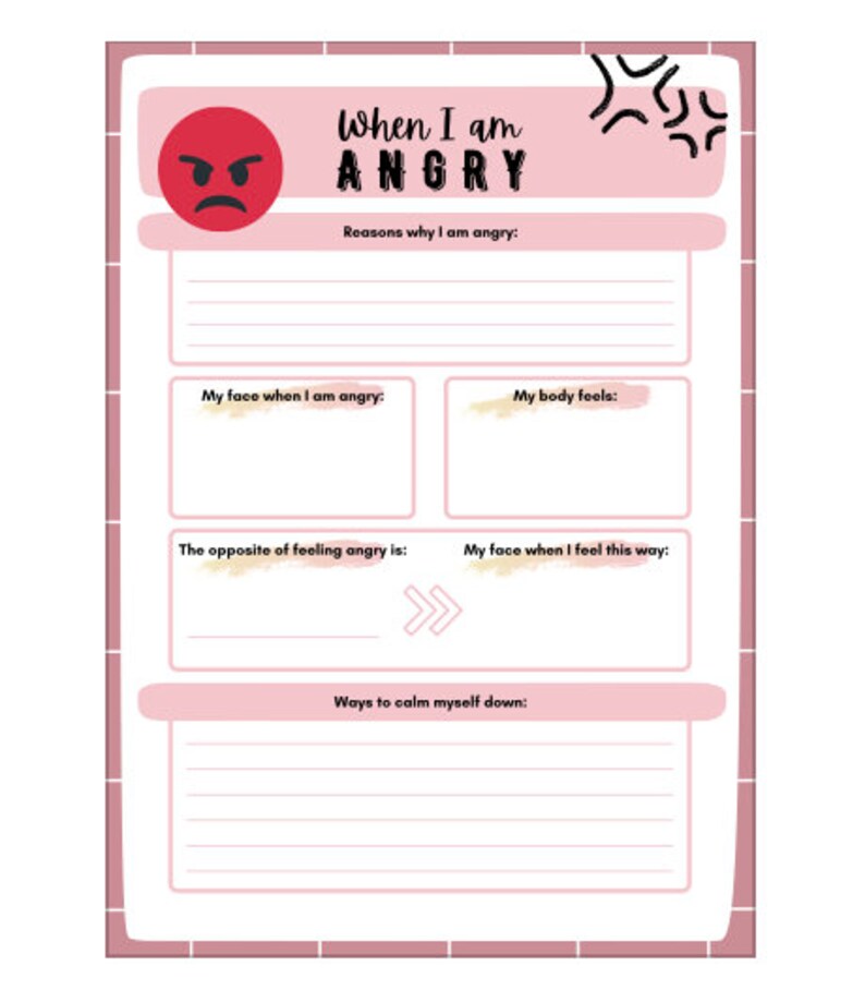 Identifying Emotions and Feelings Worksheets | Printables | Counselling ...