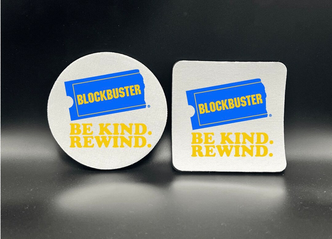 Retro Blockbuster Video/be Kind. Rewind. 6 Ct. Neoprene - Etsy
