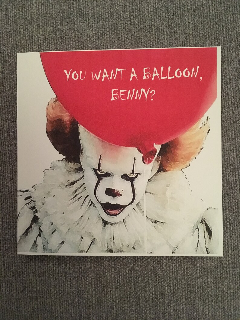 Pennywise It Movie Personalised Birthday Card/greeting - Etsy