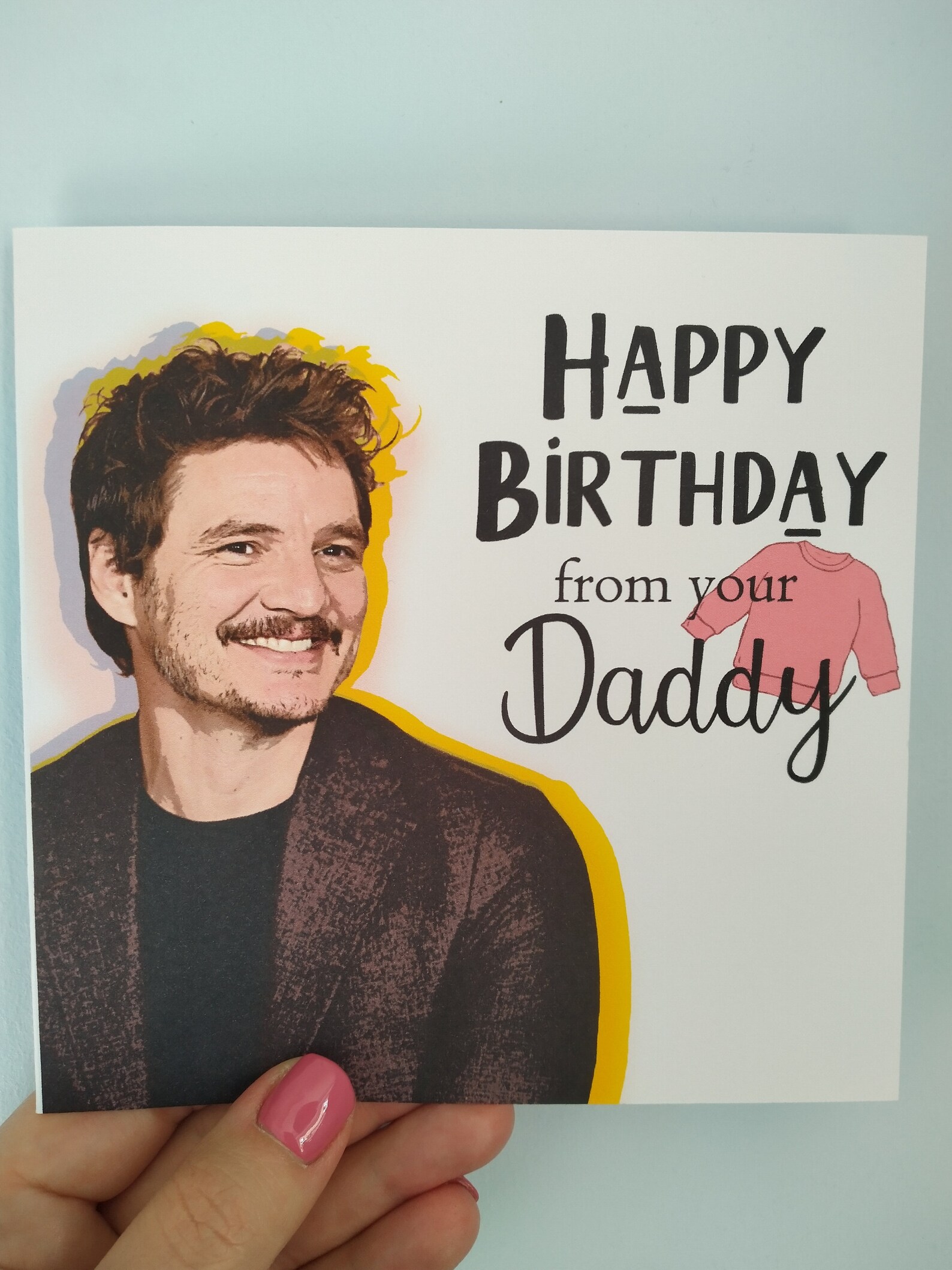 Pedro Pascal Birthday Card Pedro Pascal Daddy Card - Etsy UK