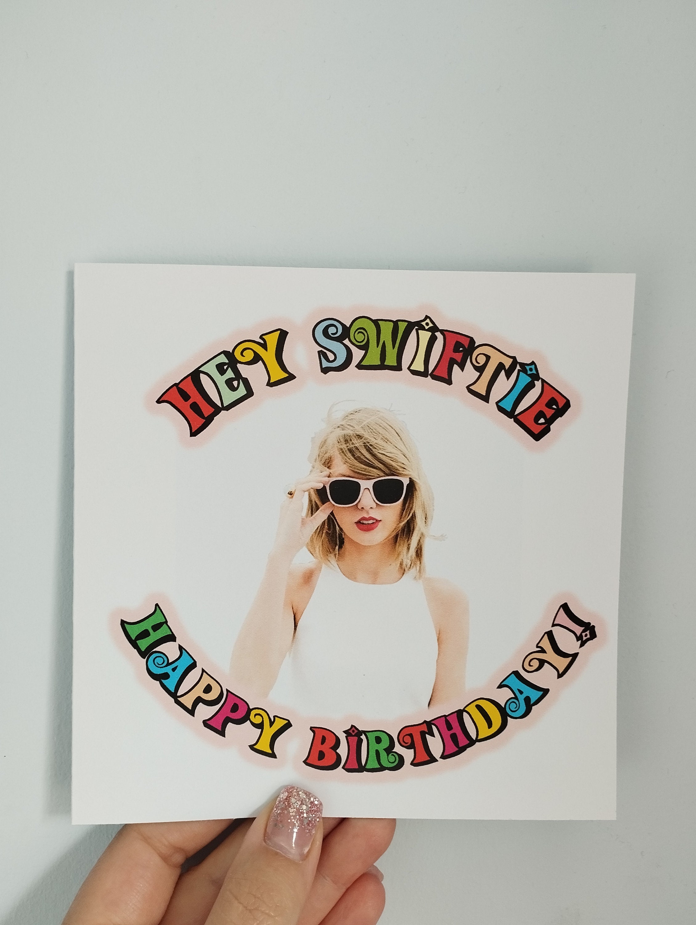 Swiftie Birthday Card Free Personal Message - Etsy