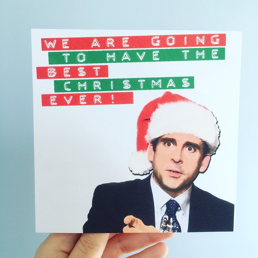 The Office US Michael Scott Inspired Christmas Card - Etsy