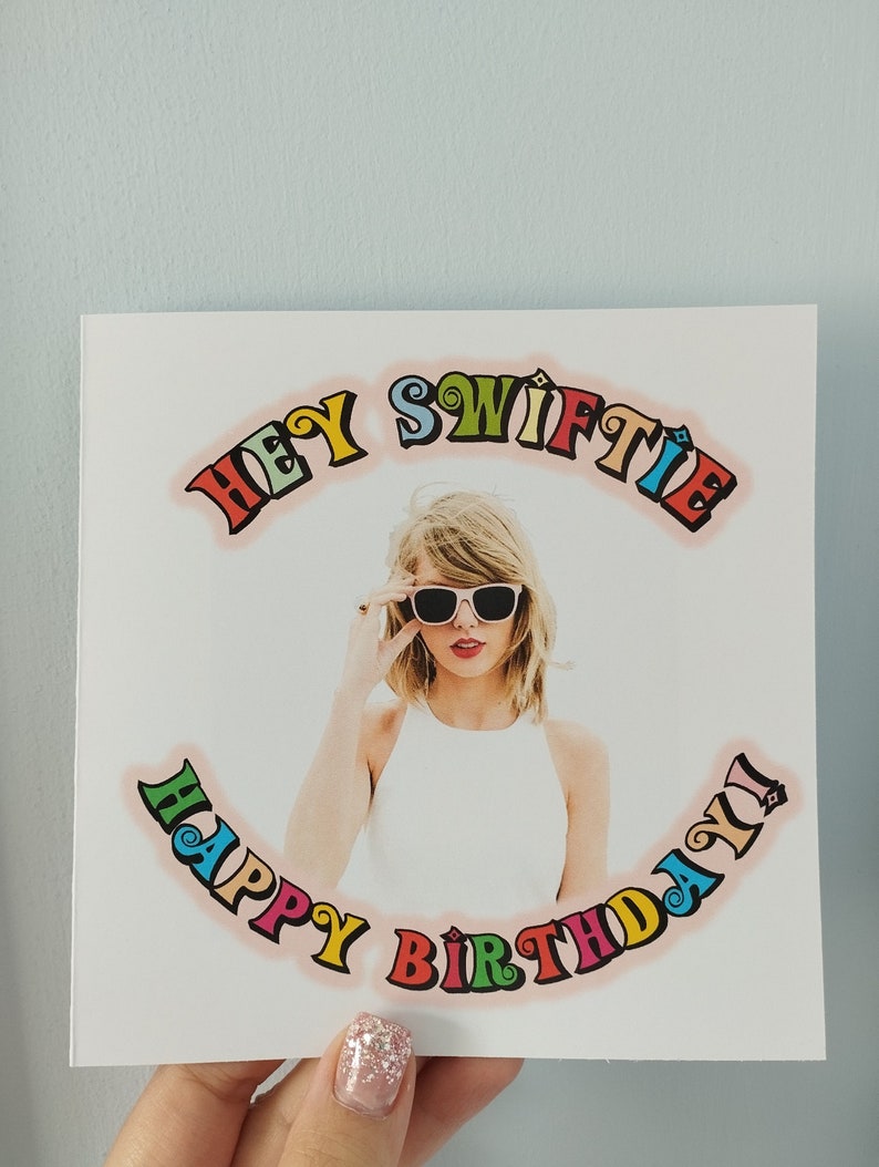 Swiftie Birthday Card Free Personal Message - Etsy