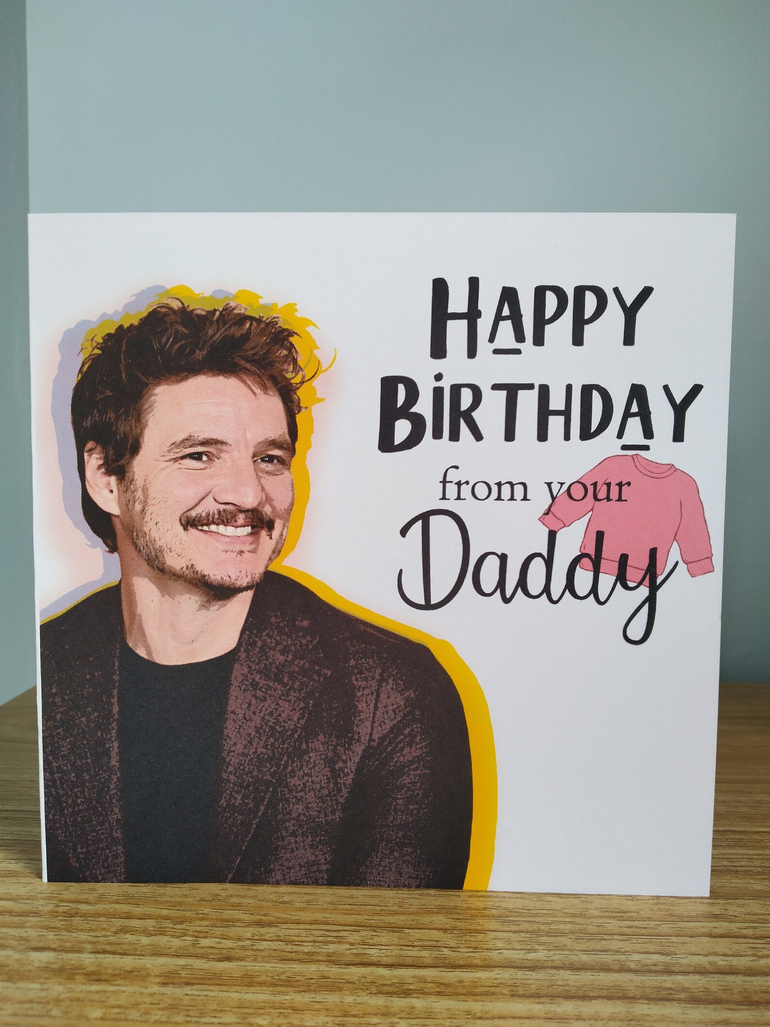 Pedro Pascal Birthday Card Pedro Pascal Daddy Card - Etsy UK