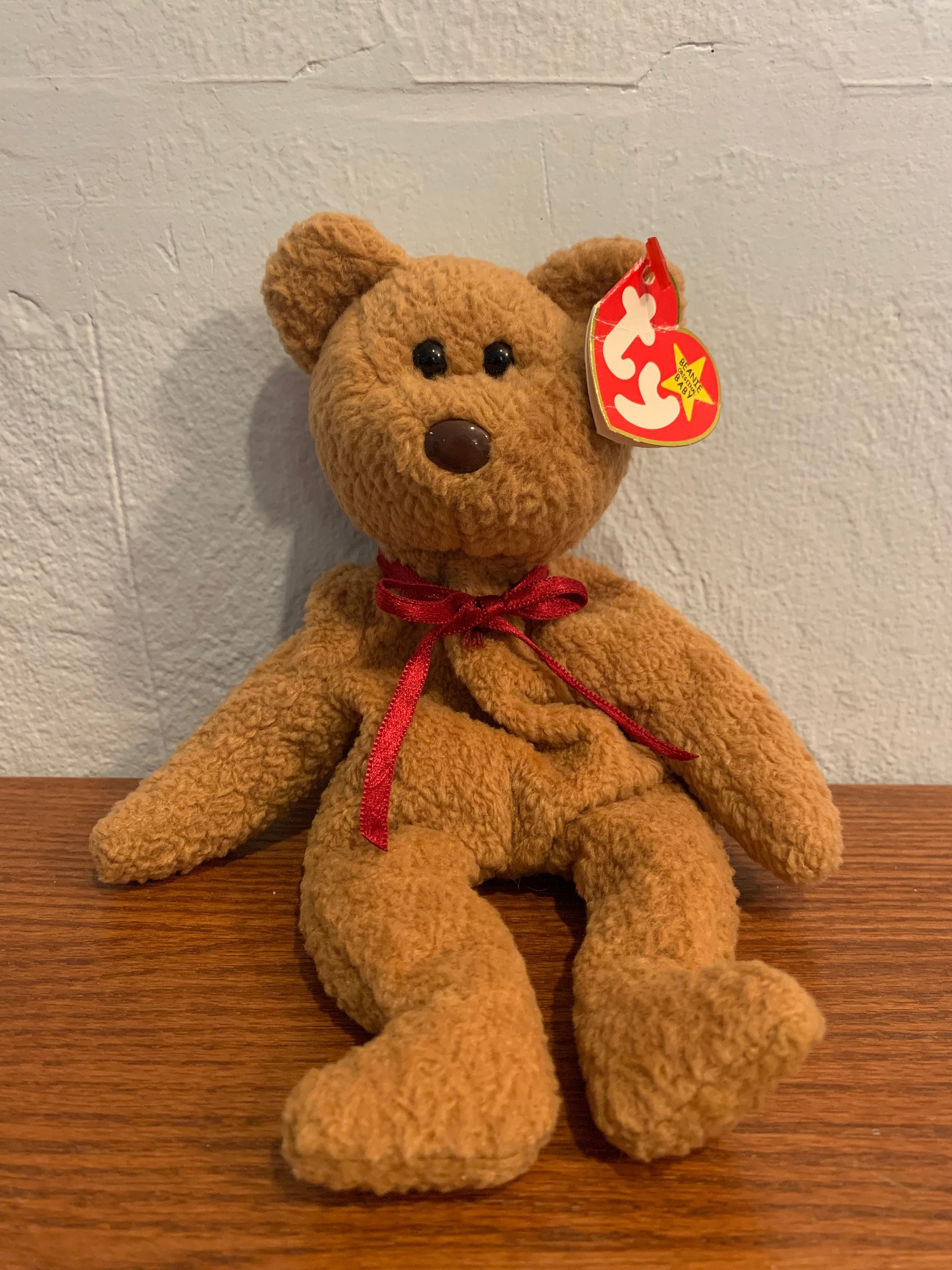 Extremely Rare Curly the Bear Beanie Baby With Errors and Special Fur ...