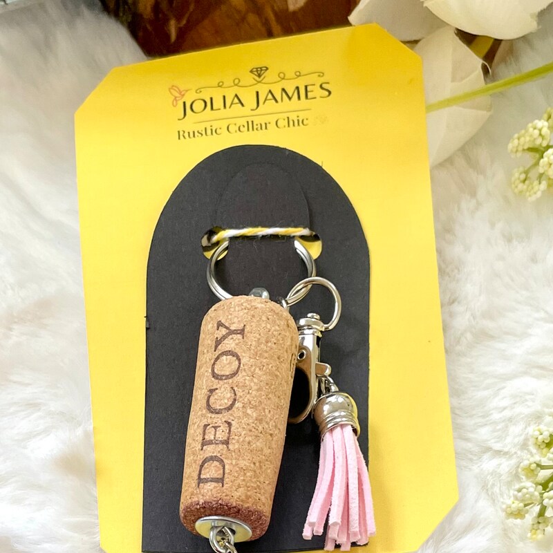 Wine Cork Keychain - Etsy