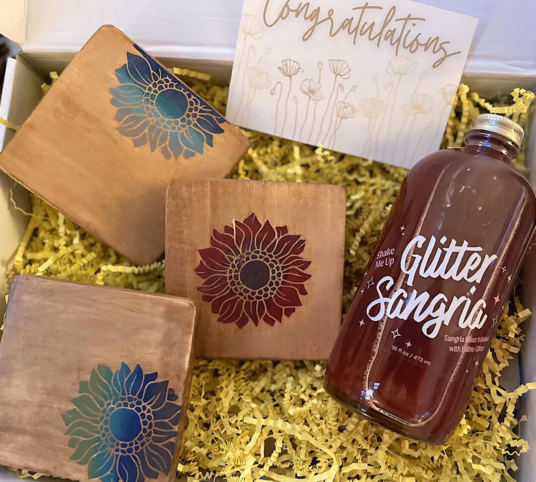 Self-care Glitter Sangria Gift, Cozy Hygge Gift Box, Bridal Kit, Gift ...