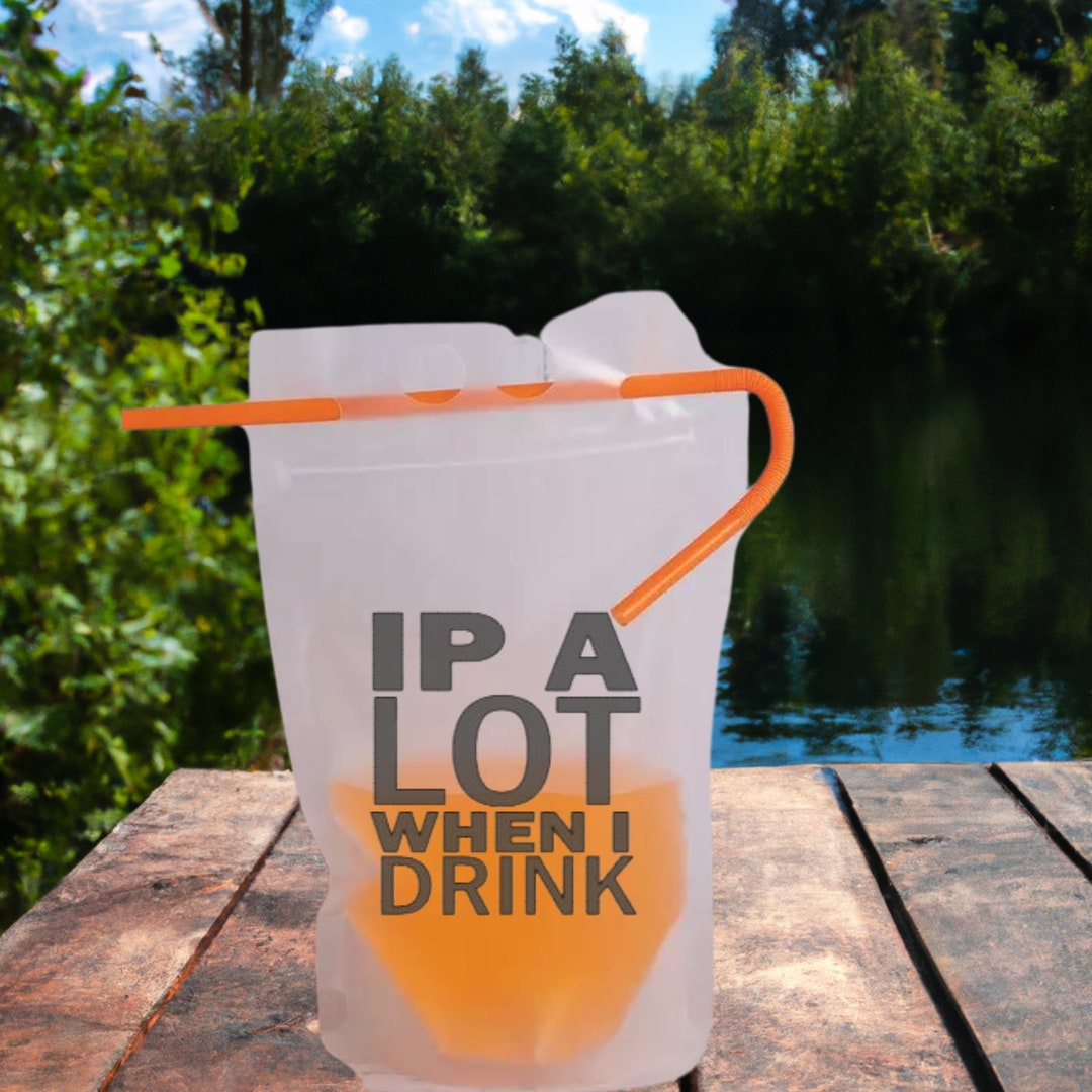 Adult Drink Pouch Sets, Slushie Bags, Customizable Bachelorette Party ...