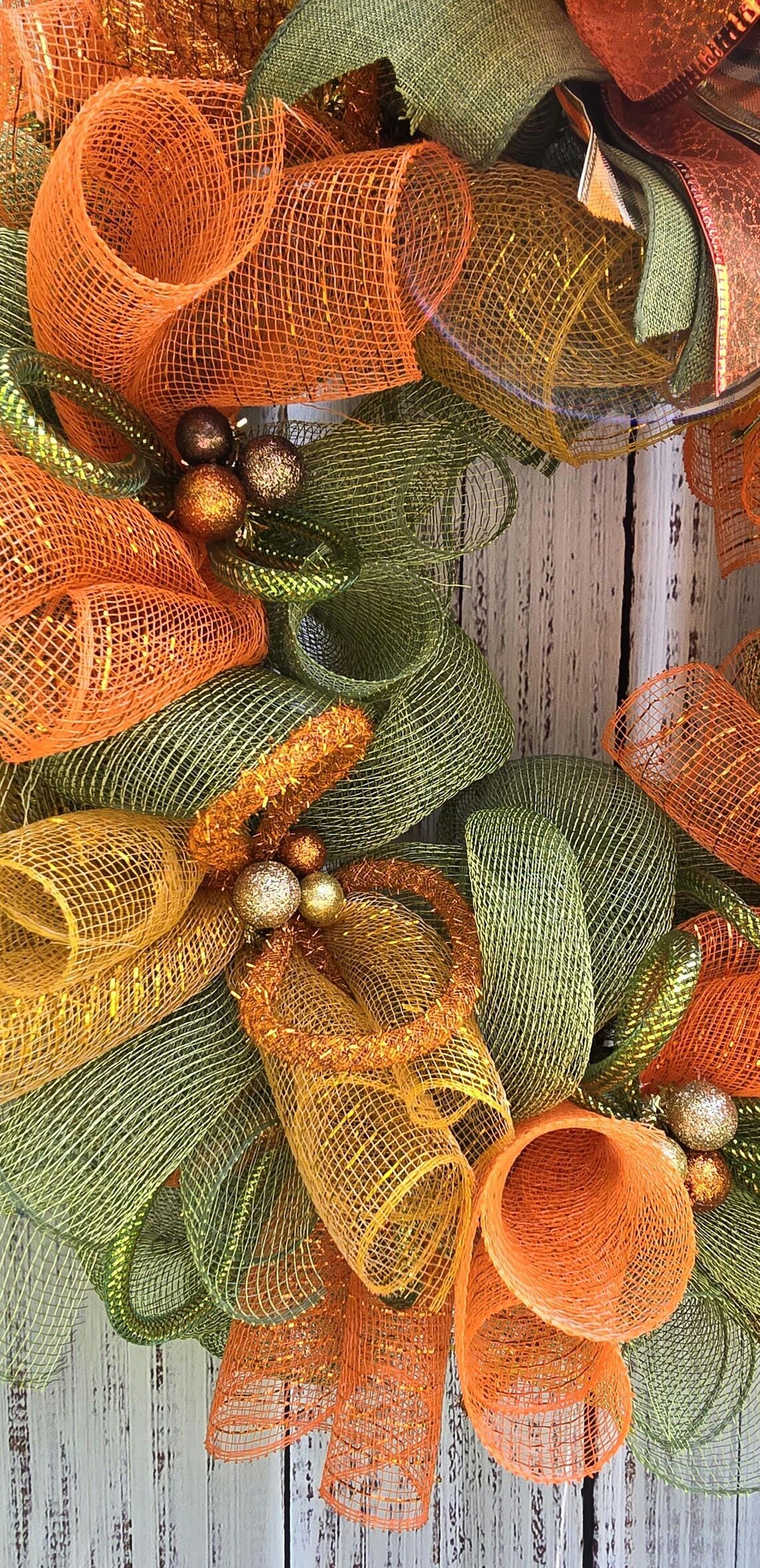 Fall Wreath, Autumn Wreath, Thanksgiving Wreath, Deco Mesh Wreath ...