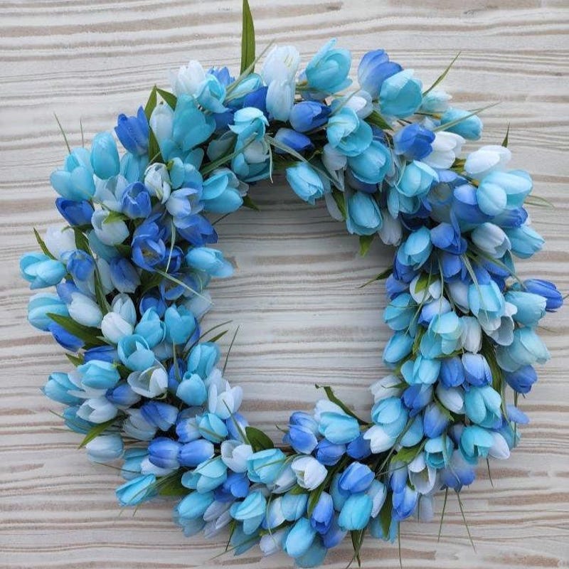 Tulip Wreath - Etsy