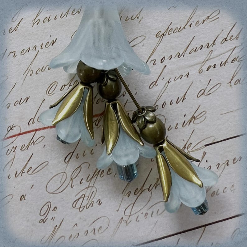 Blue Flower Bell Purse Charm - Etsy