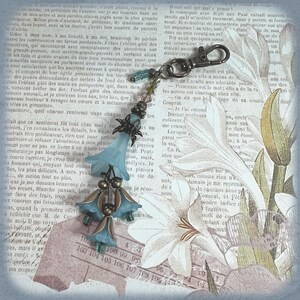 Blue Flower Bell Purse Charm - Etsy
