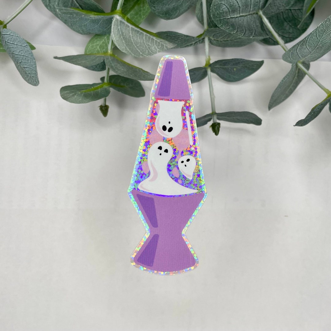 Ghost Lava Lamp Glitter Sticker Vinyl Sticker Laptop Sticker - Etsy