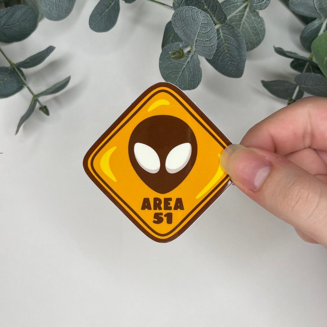 Area 51 Warning Vinyl Sticker Laptop Sticker - Etsy