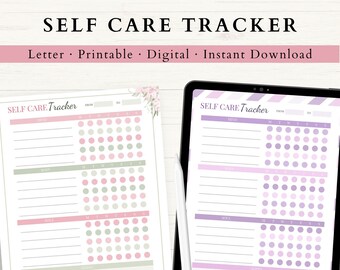 Daily Self Care Checklist Printable Self Care Habit Tracker - Etsy Australia
