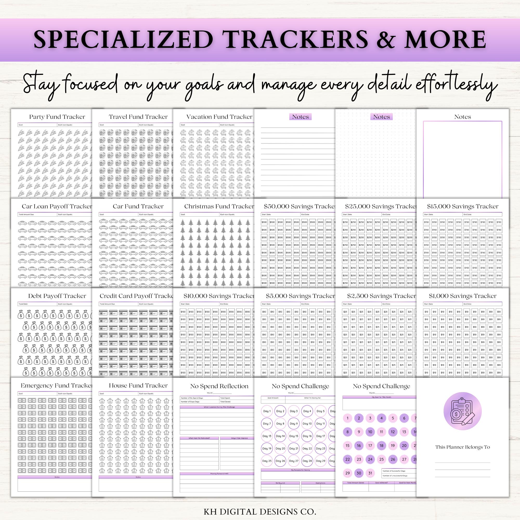 Finance Planner Printable | Weekly Budget Binder | Savings & Debt ...