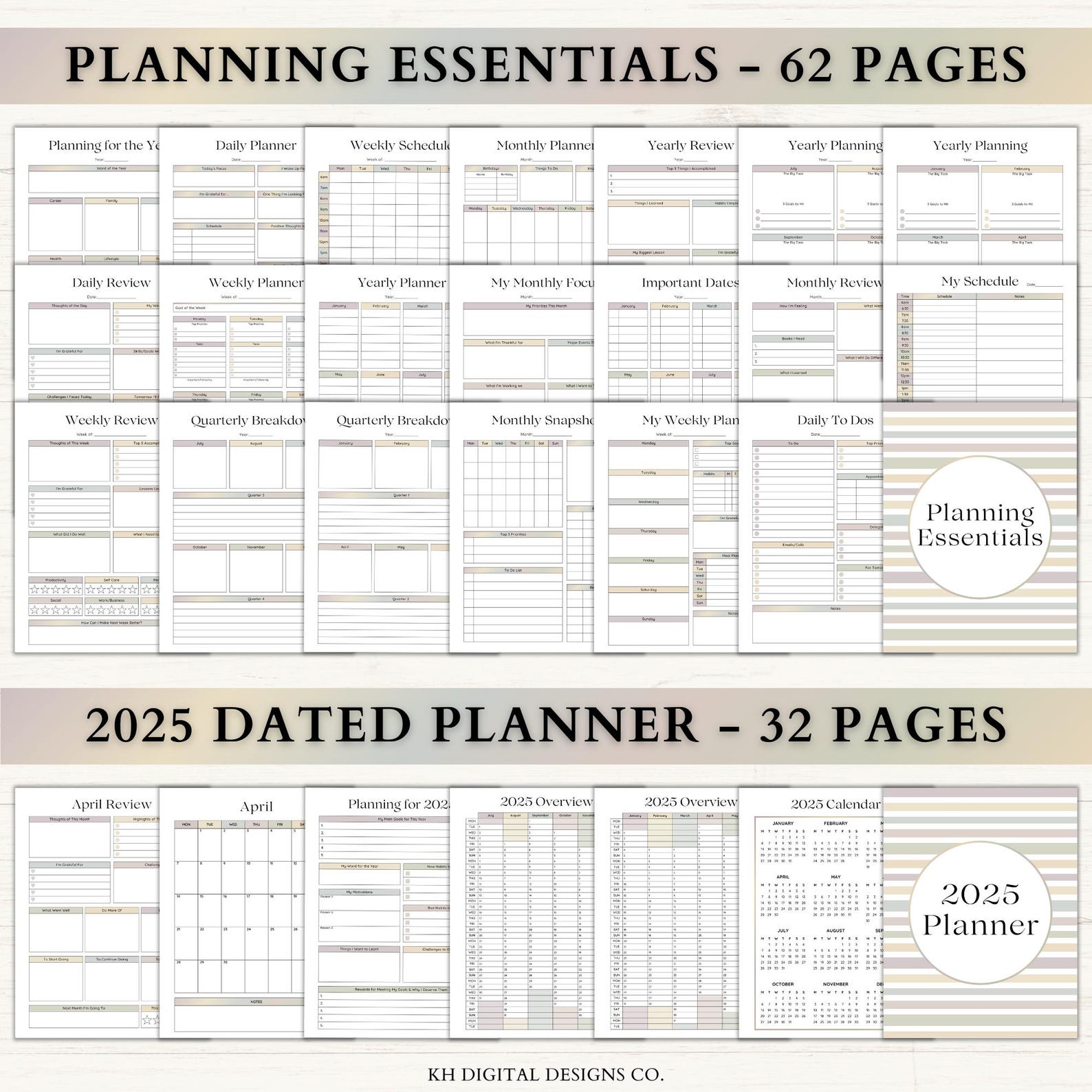 Ultimate Life Planner Printable Bundle | Adhd Productivity Planner ...