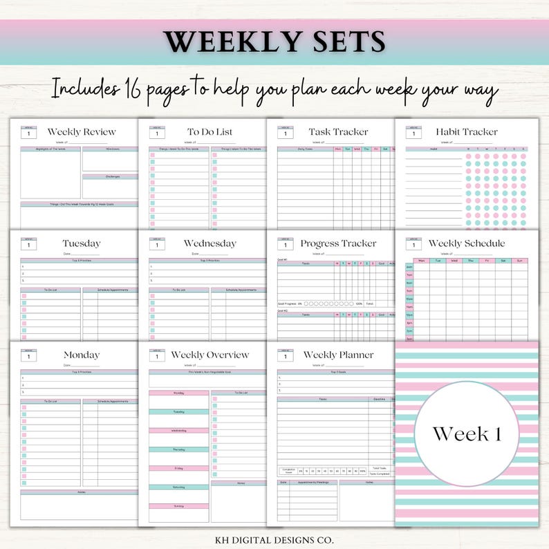12 Week Planner Printable: Transform Your Next 12 Weeks With ...