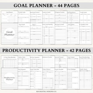 Ultimate Life Planner Printable Bundle – Productivity, Self-care ...