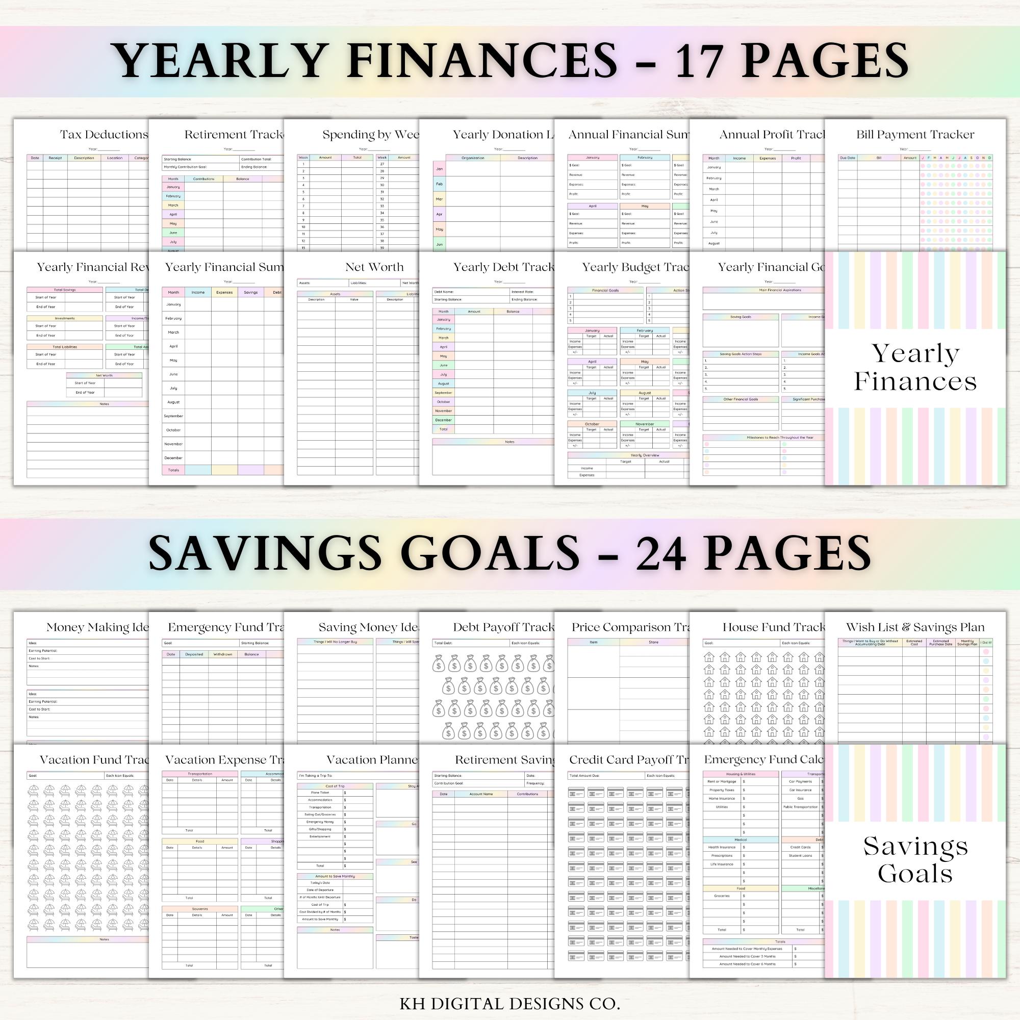 Finance Planner Printable | Adhd Budget Binder | Debt Payoff Tracker ...