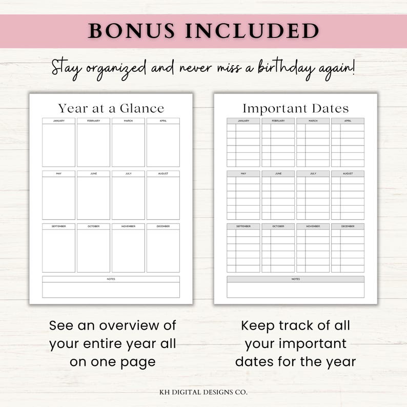 Editable Undated Monthly Calendar | 12 Month Calendar Template | Yearly ...