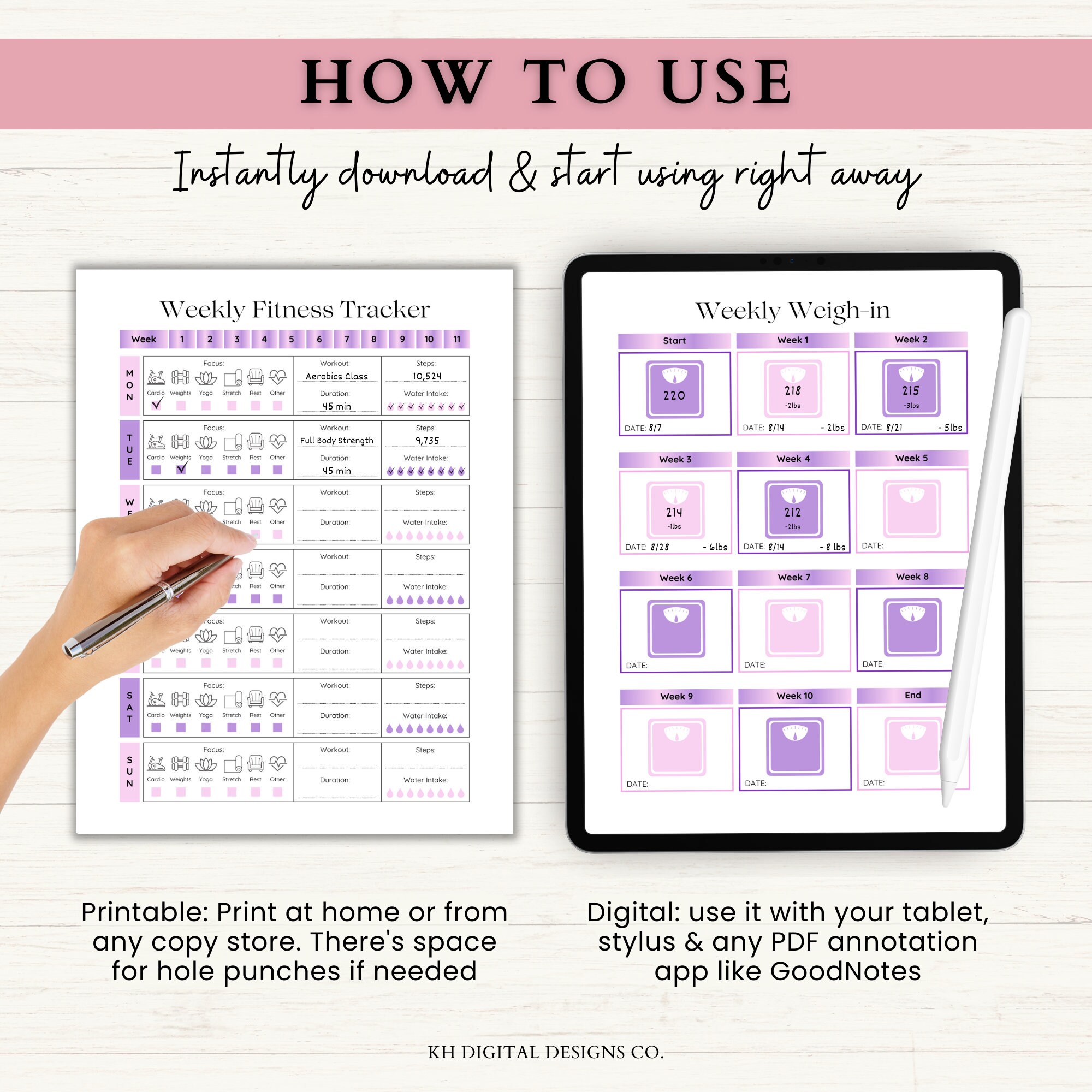 75 Medium Challenge Printable Workout Plan 75 Medium Tracker 75 Day ...